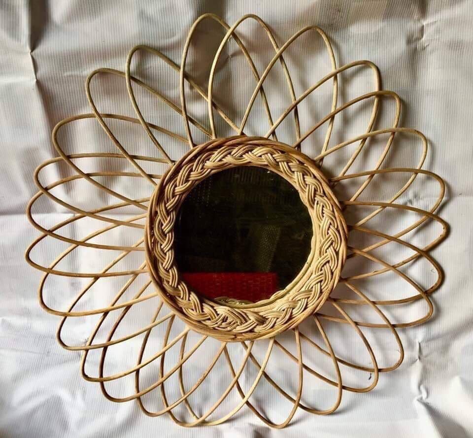 All kinds of native rattan mirror, Furniture & Home Living, Home Decor ...