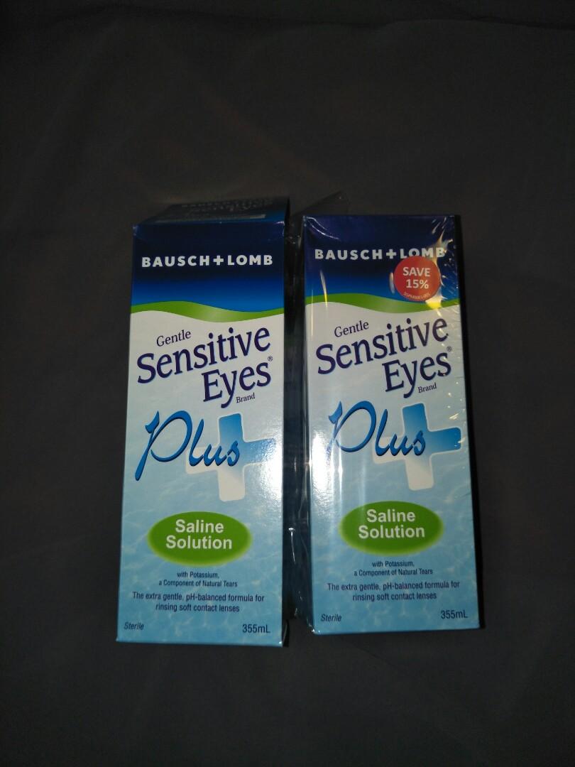 Bausch and Lomb Sensitive Eyes Plus Saline Solution on Carousell