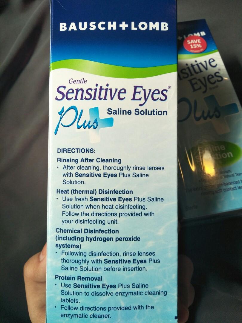 Bausch and Lomb Sensitive Eyes Plus Saline Solution on Carousell