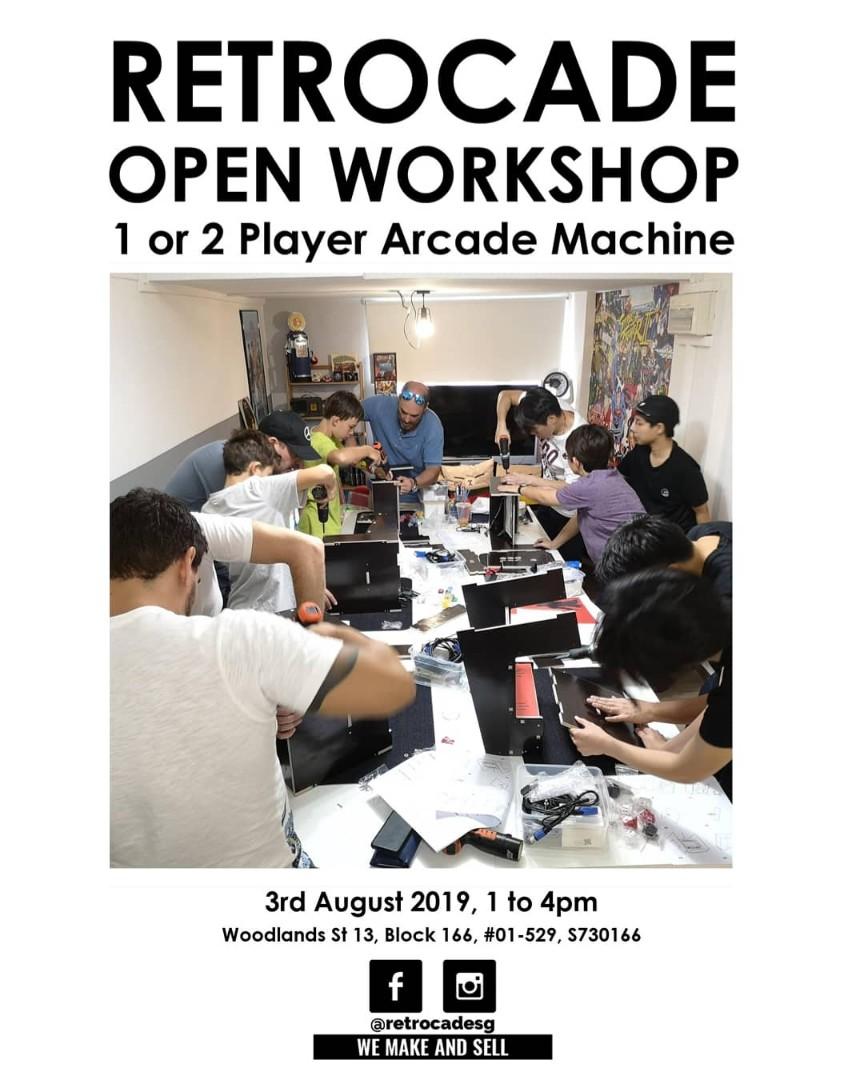 Build Your Own Arcade Machine Workshop, Video Gaming, Video Game Consoles, Others on Carousell