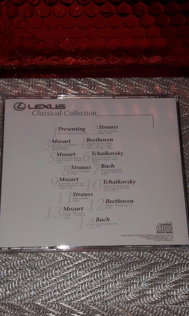 Classical - LEXUS Fifth Anniversary Classical Collection CD, Hobbies ...