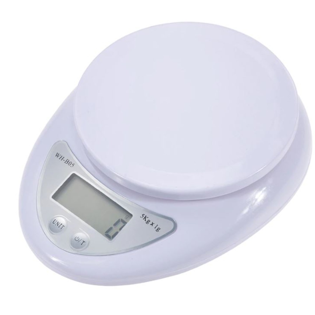 Digital kitchen weighing scale machine up to 5kg corrects to 1g, Food ...