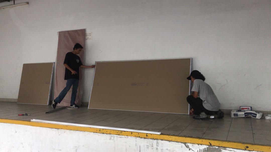 Dinding Partition Drywall Board Untuk Office, Lot Kedai, Rumah dan Studio, Services, Home ...