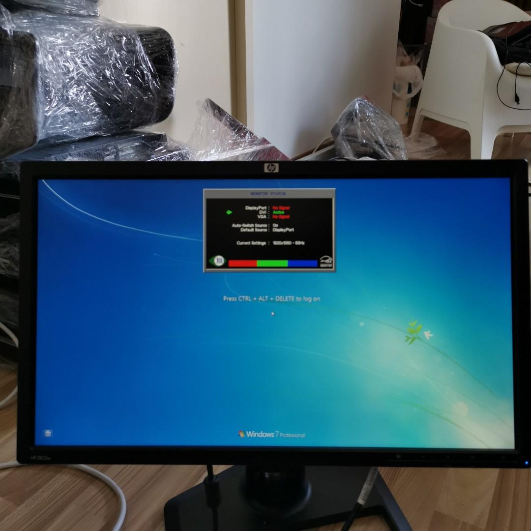 HP ZR22w, 21.5 inch Monitor LCD, Colour Calibrated, Computers & Tech ...