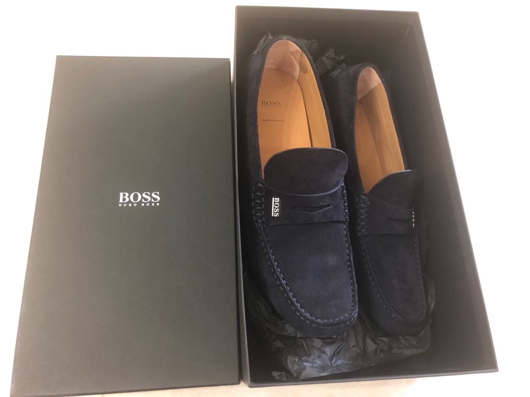 Hugo Boss Suede Shoe Loafer, Luxury, Sneakers & Footwear on Carousell