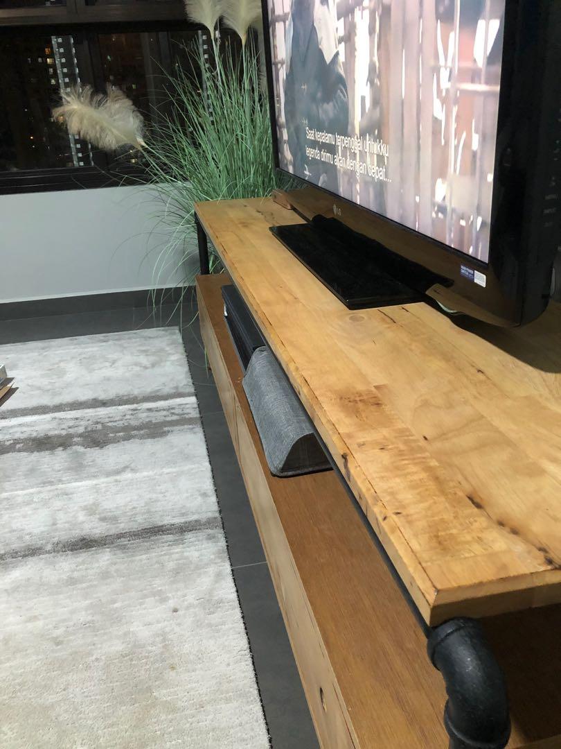 Solid Industrial pipe TV Console, Furniture & Home Living, Furniture ...