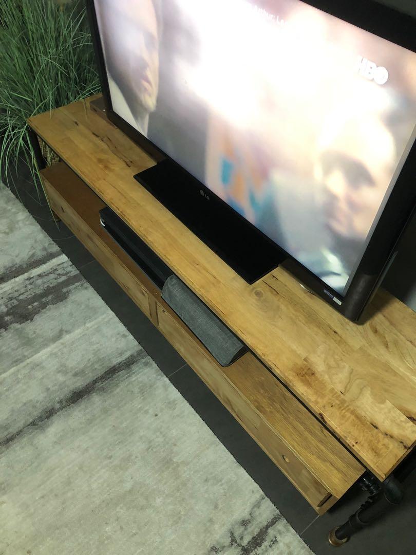 Solid Industrial pipe TV Console, Furniture & Home Living, Furniture ...