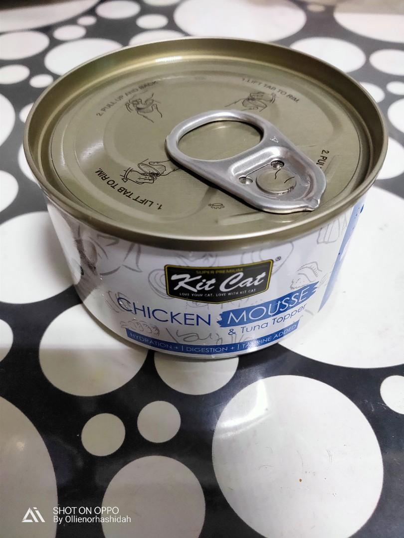 Kit Cat Chicken Mousse & Tuna Toppers, Pet Supplies, For Cats, Cat Food ...