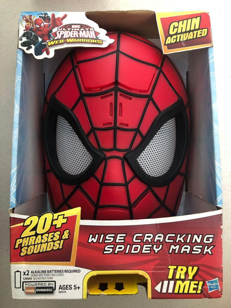 Marvel Ultimate Spider-Man Web-Warriors Wise Cracking Spidey Mask ...