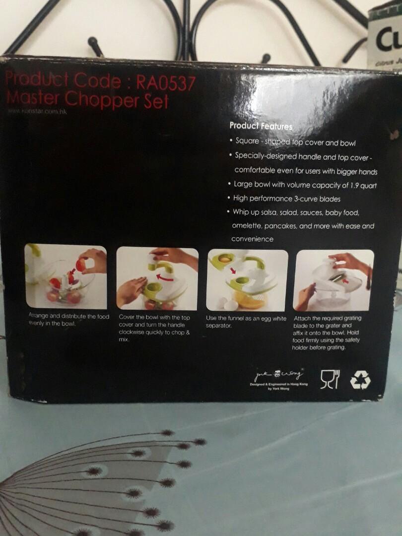 Master Chopper Set, Furniture & Home Living, Kitchenware & Tableware ...