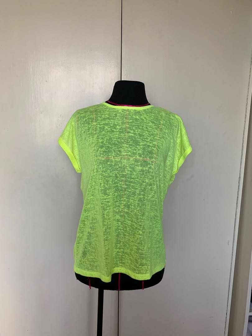 Neon yellow top, Women's Fashion, Tops, Others Tops on Carousell