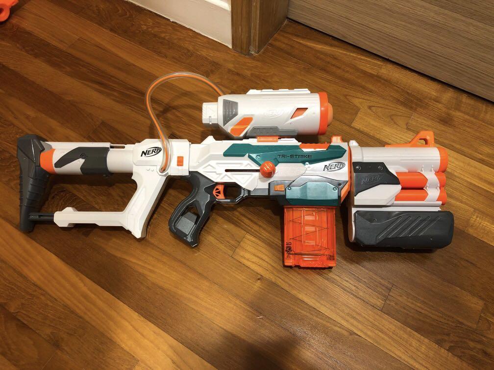 Nerf Modulus Tri-Strike, Hobbies & Toys, Toys & Games on Carousell