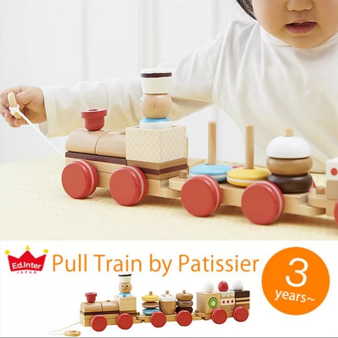 [Pre-order]: Wooden Pull Train, Hobbies & Toys, Toys & Games on Carousell