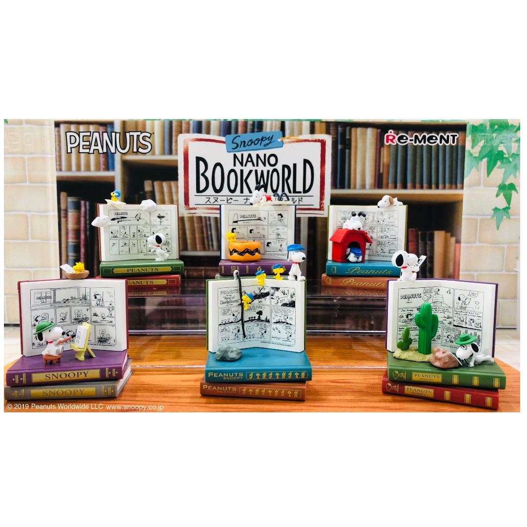 Re-ment Snoopy Nano Bookworld / Re-ment Snoopy Bookworld / Re-ment ...