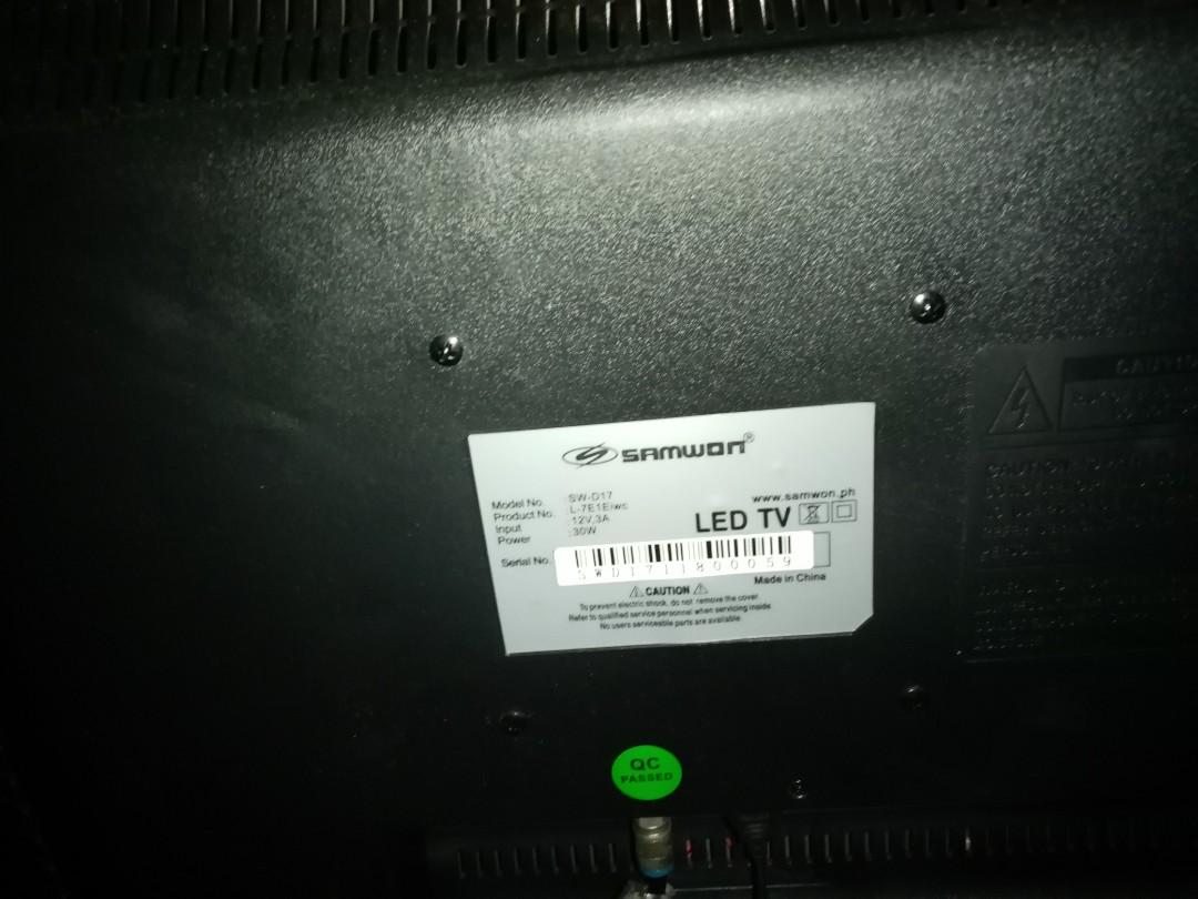 Samwon 17" led tv, TV & Home Appliances, TV & Entertainment, TV on ...