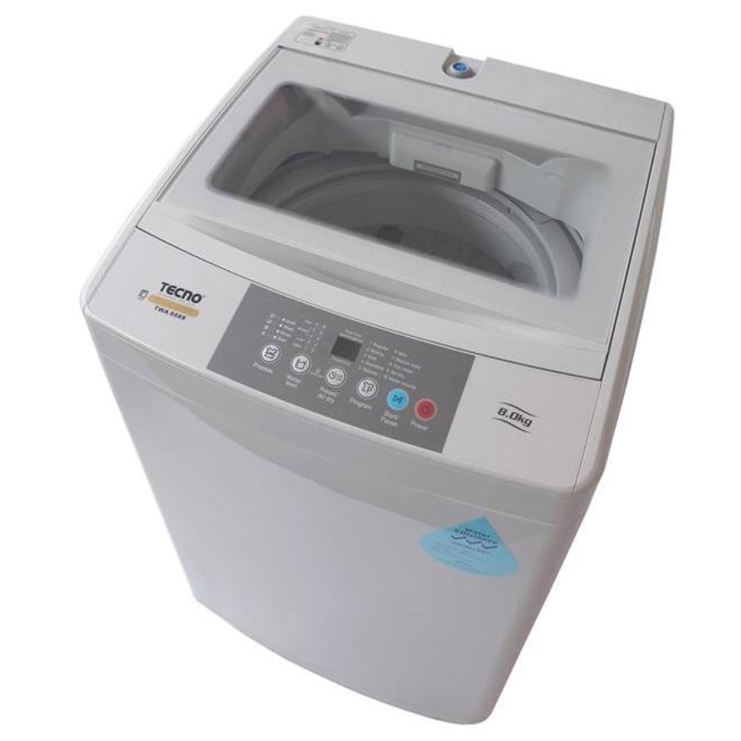 TECNO TWA 8088 [8.0Kg] Fully Automatic Fuzzy Logic Washer, TV & Home ...