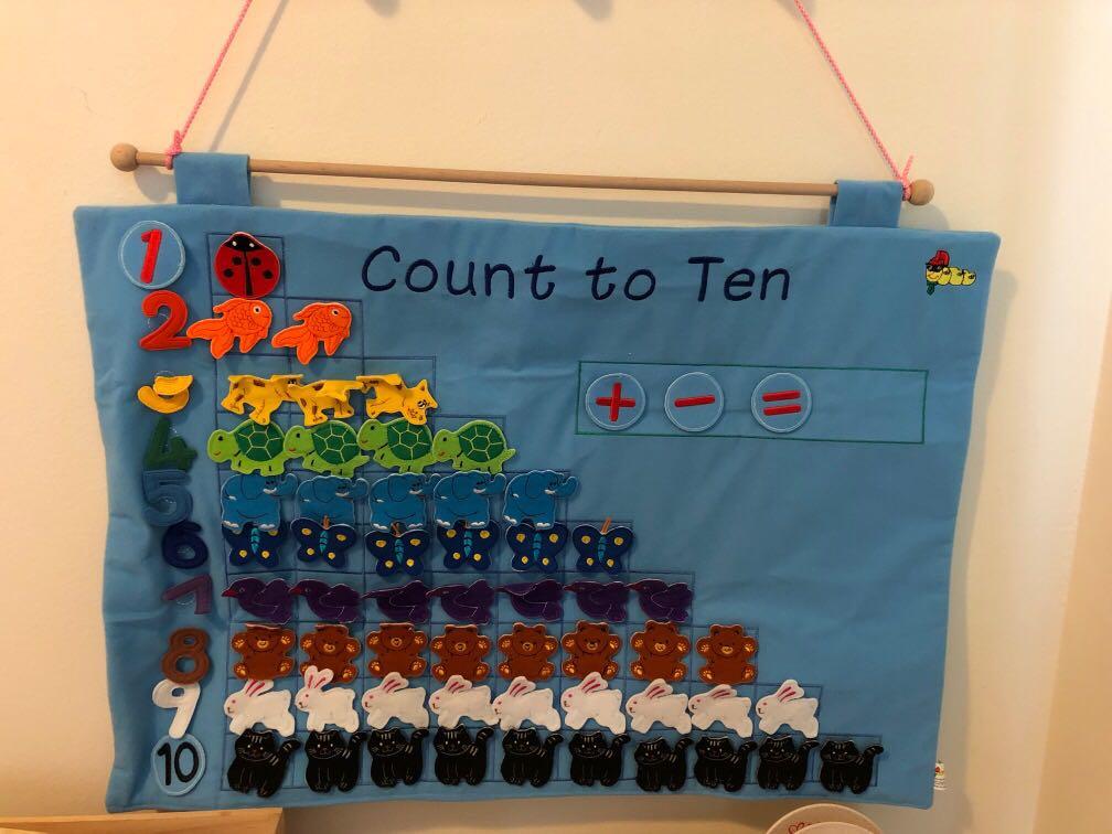 Velcro Counting Game, Hobbies & Toys, Toys & Games on Carousell