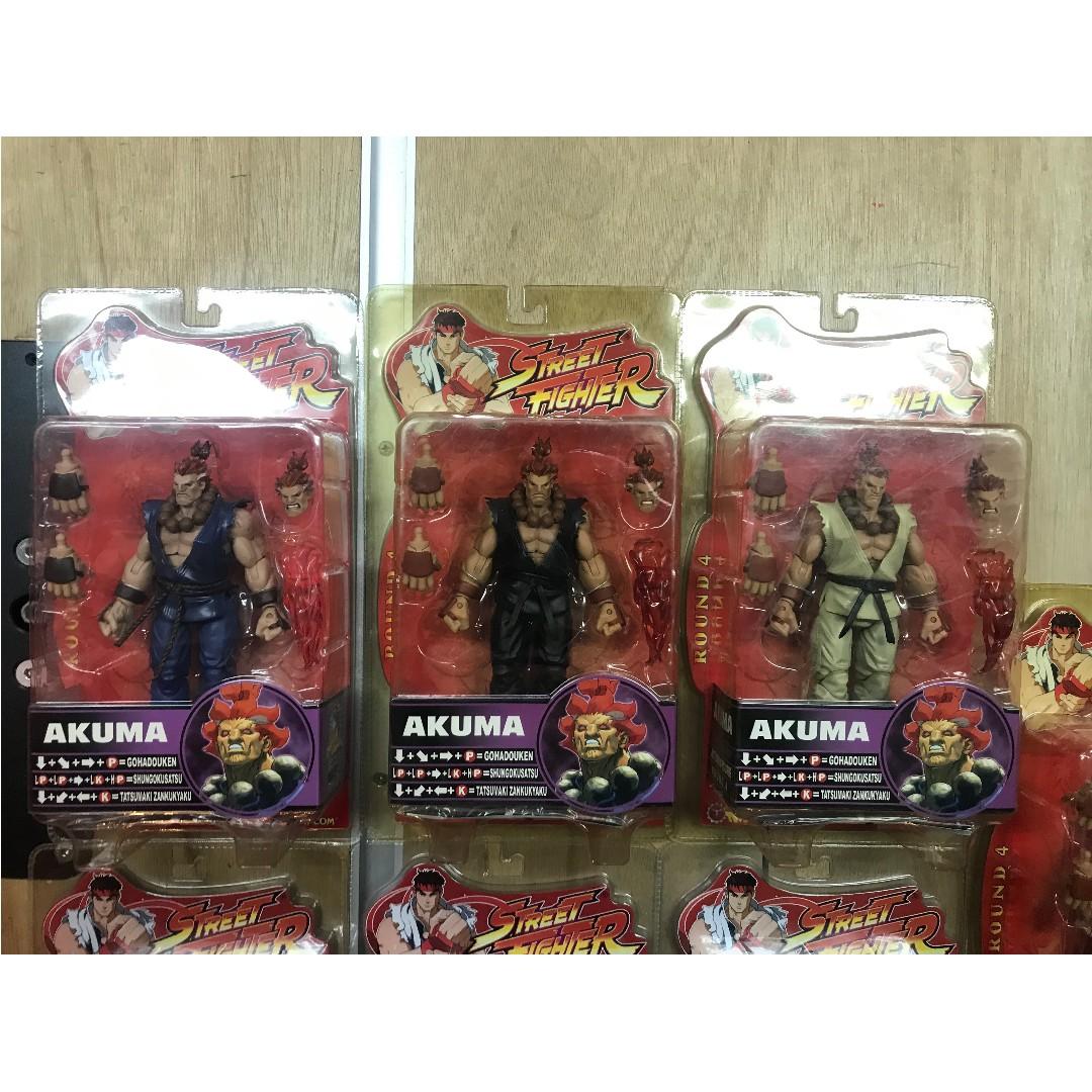 罕有全新品 SOTA TOYS Street Fighter Akuma 街頭霸王 街霸 豪鬼 全套7隻特别顏色, 興趣及遊戲, 玩具 ...