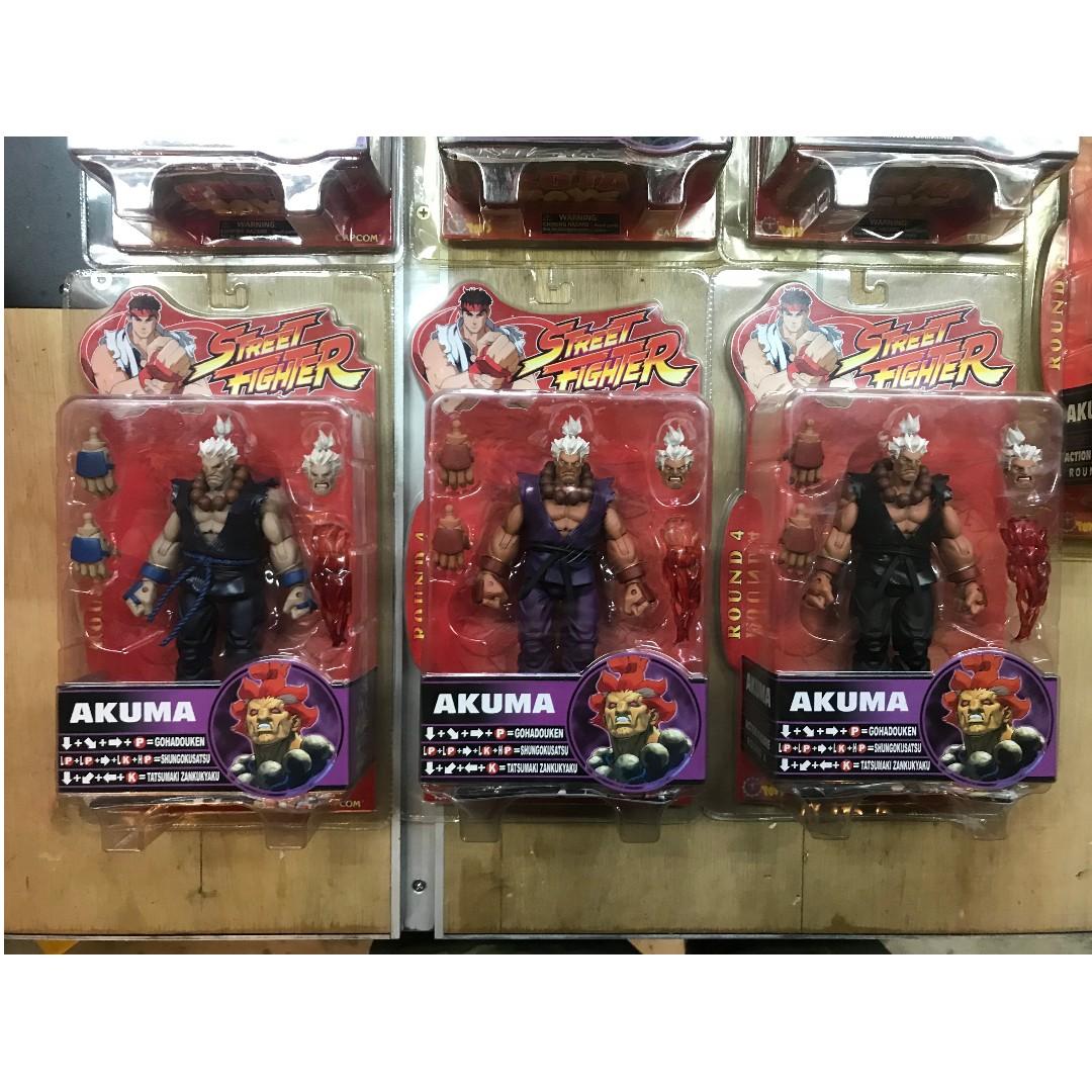 罕有全新品 SOTA TOYS Street Fighter Akuma 街頭霸王 街霸 豪鬼 全套7隻特别顏色, 興趣及遊戲, 玩具 ...