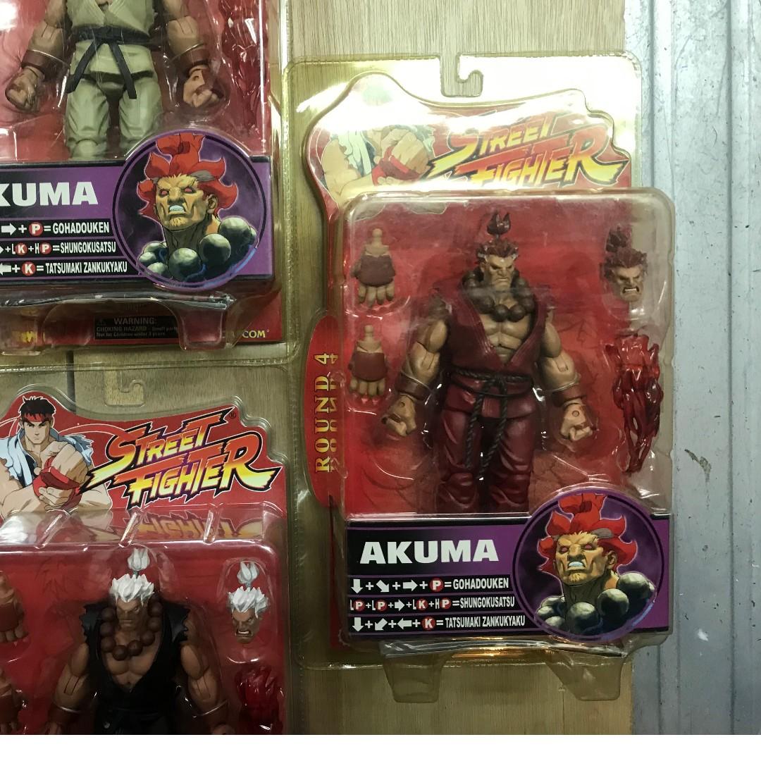 罕有全新品 SOTA TOYS Street Fighter Akuma 街頭霸王 街霸 豪鬼 全套7隻特别顏色, 興趣及遊戲, 玩具 ...