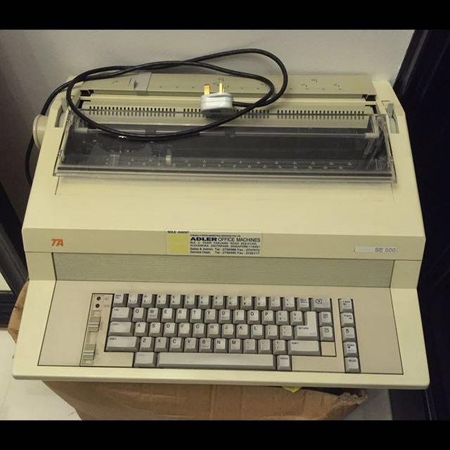 Adler Electric Typewriter TA Royal, Hobbies & Toys, Memorabilia ...