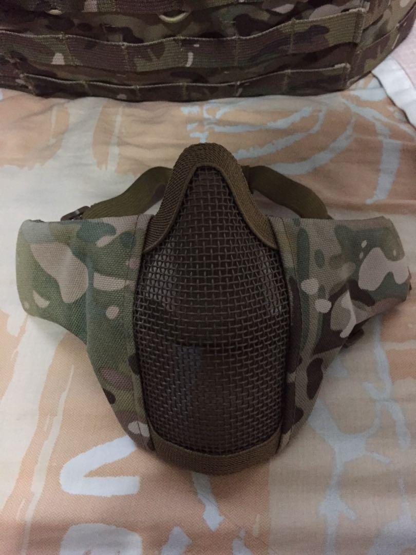 Airsoft Mask Google and Multicam Mesh Mask on Carousell