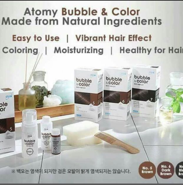 Atomy Bubble & Color, Beauty & Personal Care, Hair on Carousell