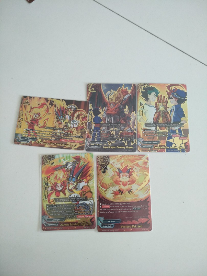 Buddyfight Sun dragon secret pack, Hobbies & Toys, Toys & Games on ...