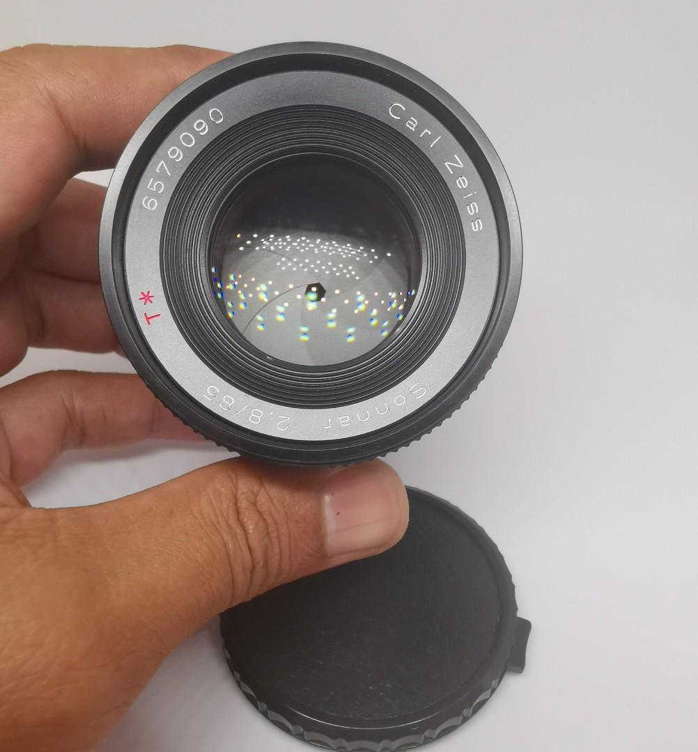 Carl zeiss sonnar T* 85mm f2.8 MMJ CY mount, Photography, Lens & Kits ...