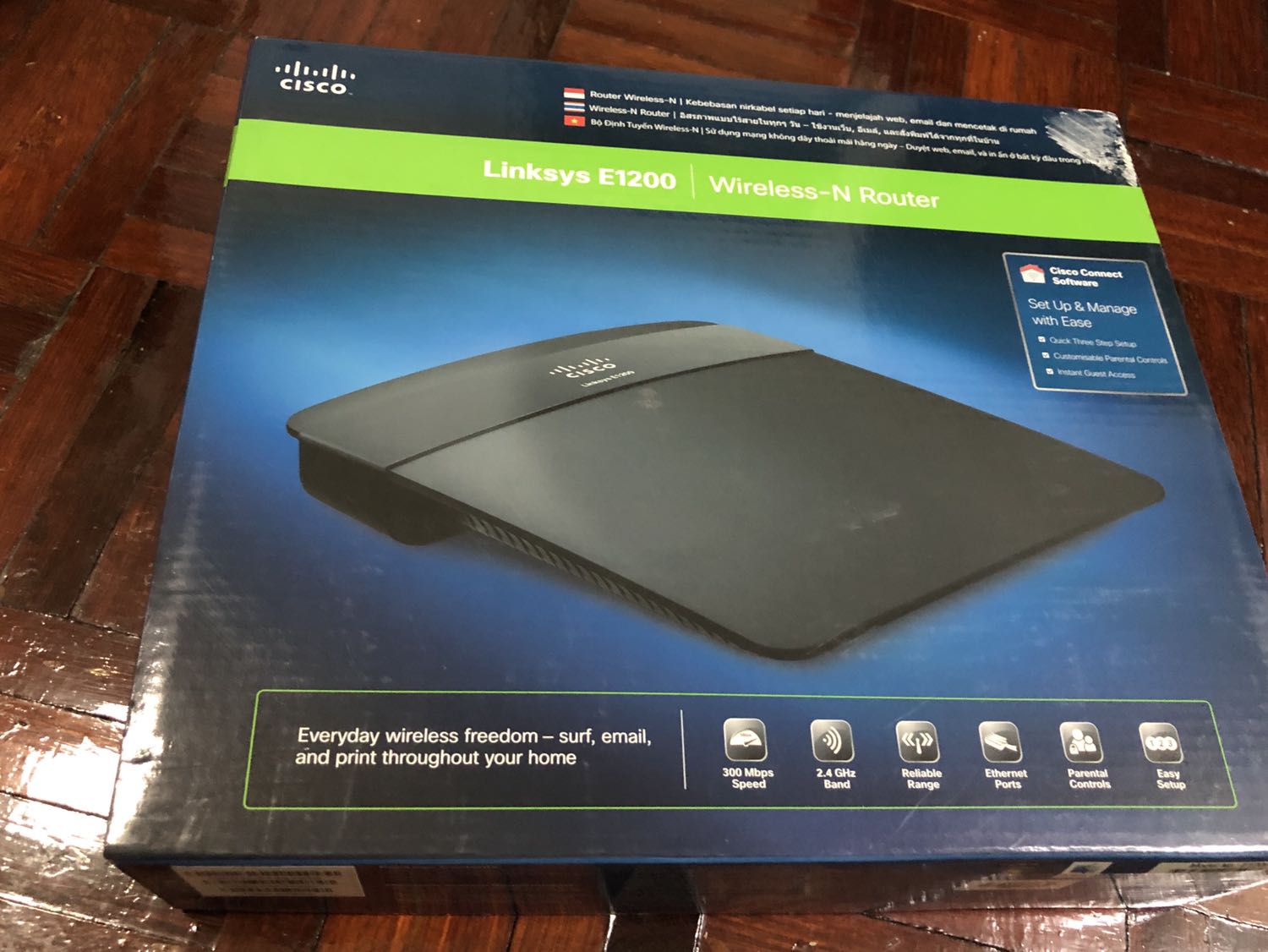 Cisco Linksys E1200 Wireless-N Router, Computers & Tech, Parts ...