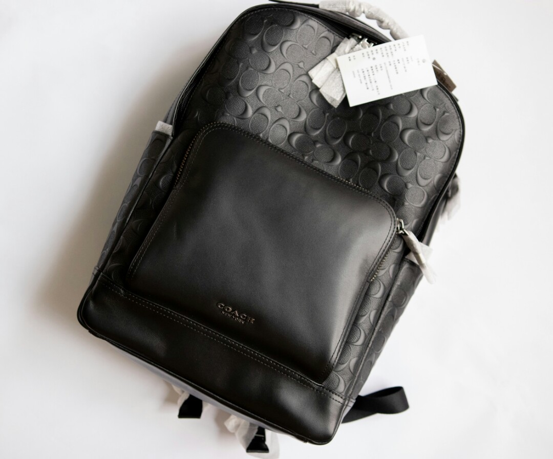 Coach leather backpack, Men's Fashion, Bags & Wallets, Backpacks on ...