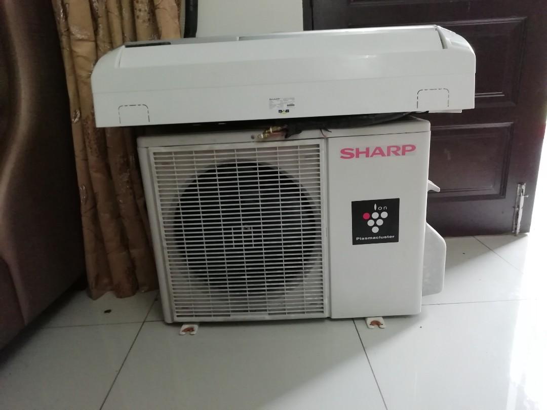Compressor & Aircond SHARP 1.5, Furniture & Home Living, Furniture, TV ...