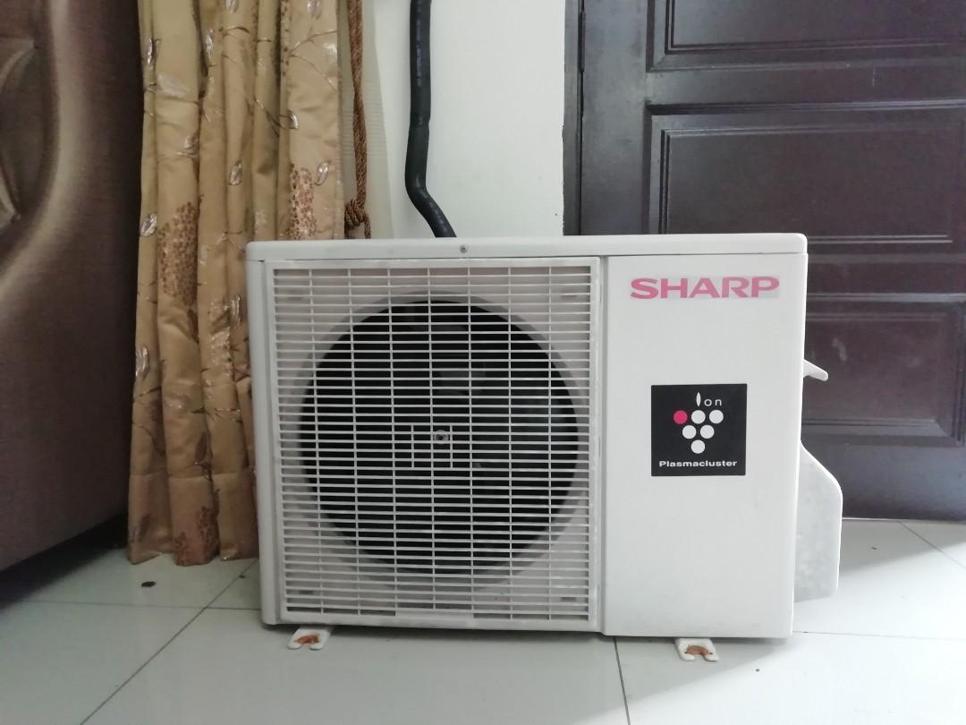 Compressor & Aircond SHARP 1.5, Furniture & Home Living, Furniture, TV ...