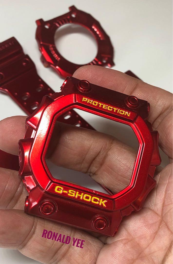 Custom Glossy Red Iron Man Theme replacement strap for G-Shock king ...
