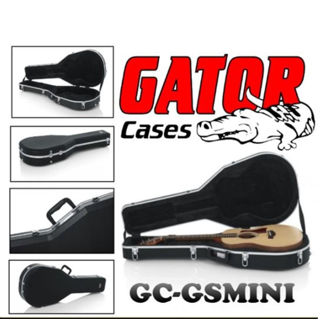 Gator GC-GSMINI Deluxe Molded Case for Taylor GS Mini Acoustic Guitar ...