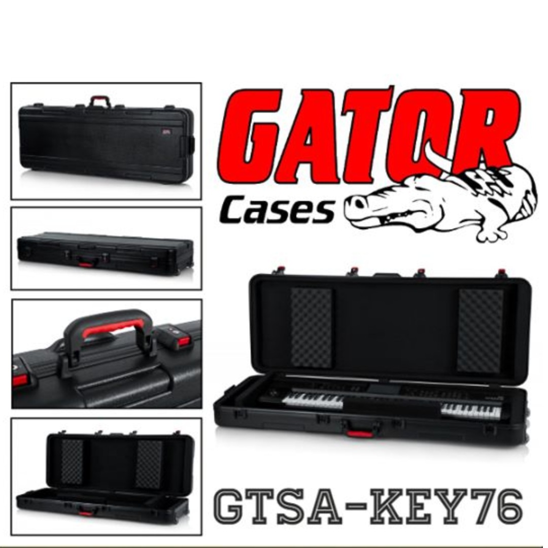 Gator GTSA-KEY76 76-Note Keyboard Case W/ Wheels, Music & Media, Music ...