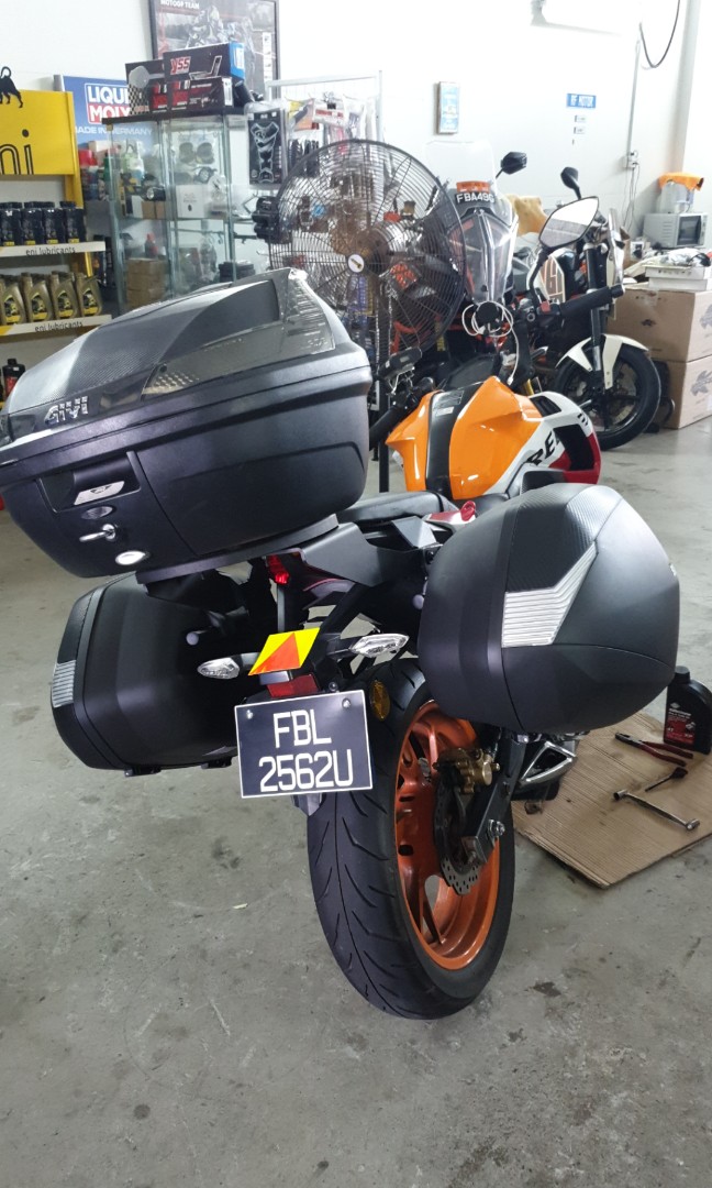 Shad side panniers rack and top rack for cb190r, Motorcycles ...