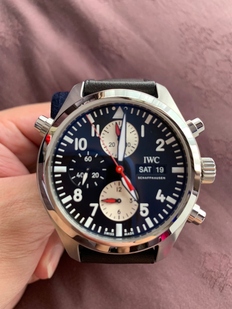 IWC Pilot Double Chronograph, Luxury, Watches on Carousell