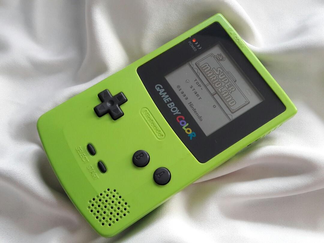 Lime Green Nintendo Gameboy Color GBC game boy color free 86 in 1 ...