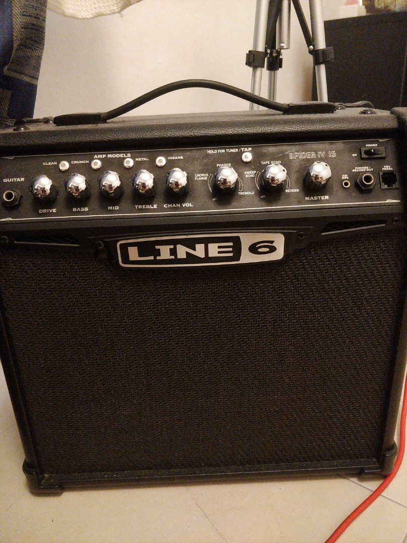 Line 6 Spider IV 15 Guitar Amplifier, Hobbies & Toys, Music & Media ...