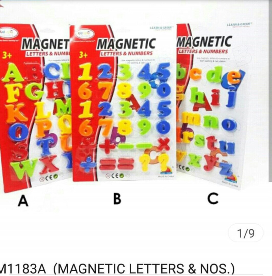 Magnetic letters n numbers, Babies & Kids, Baby Nursery & Kids ...