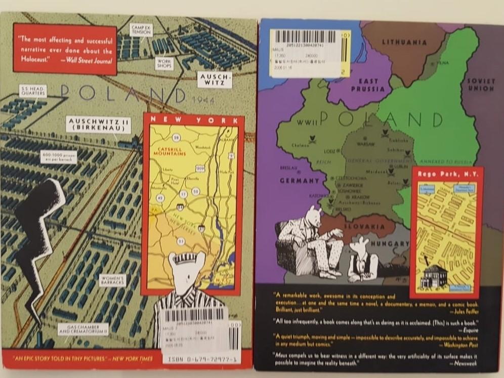MAUS 1 & 2 GRAPHIC NOVEL SET BY ART SPIEGELMAN, Hobbies & Toys ...