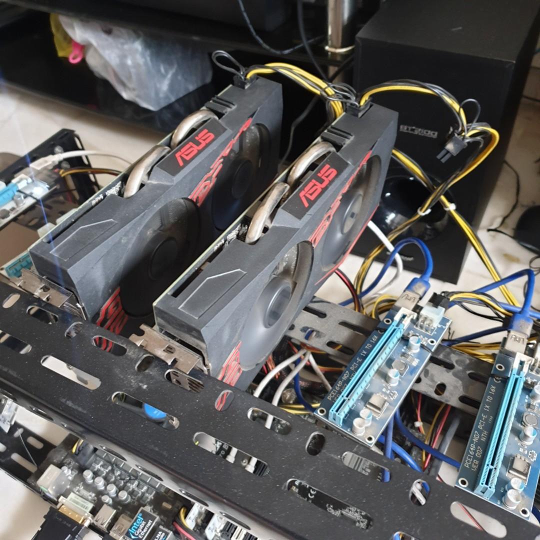 Mining Rig Frame, Motherboard, CPU, RAM, PSU & SSD (MUST GO), Computers ...