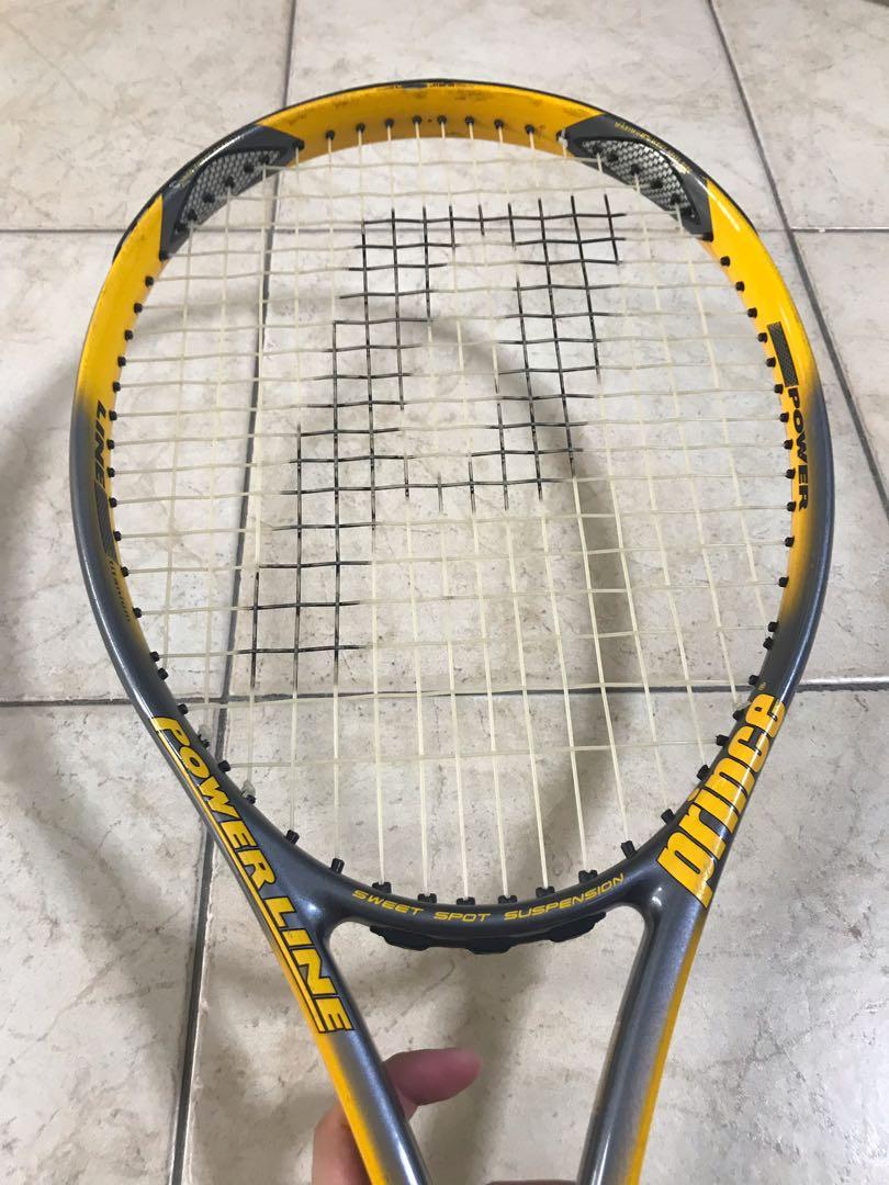 Tennis Racket Prince Power Line Tripod TI , Sports Equipment, Sports ...