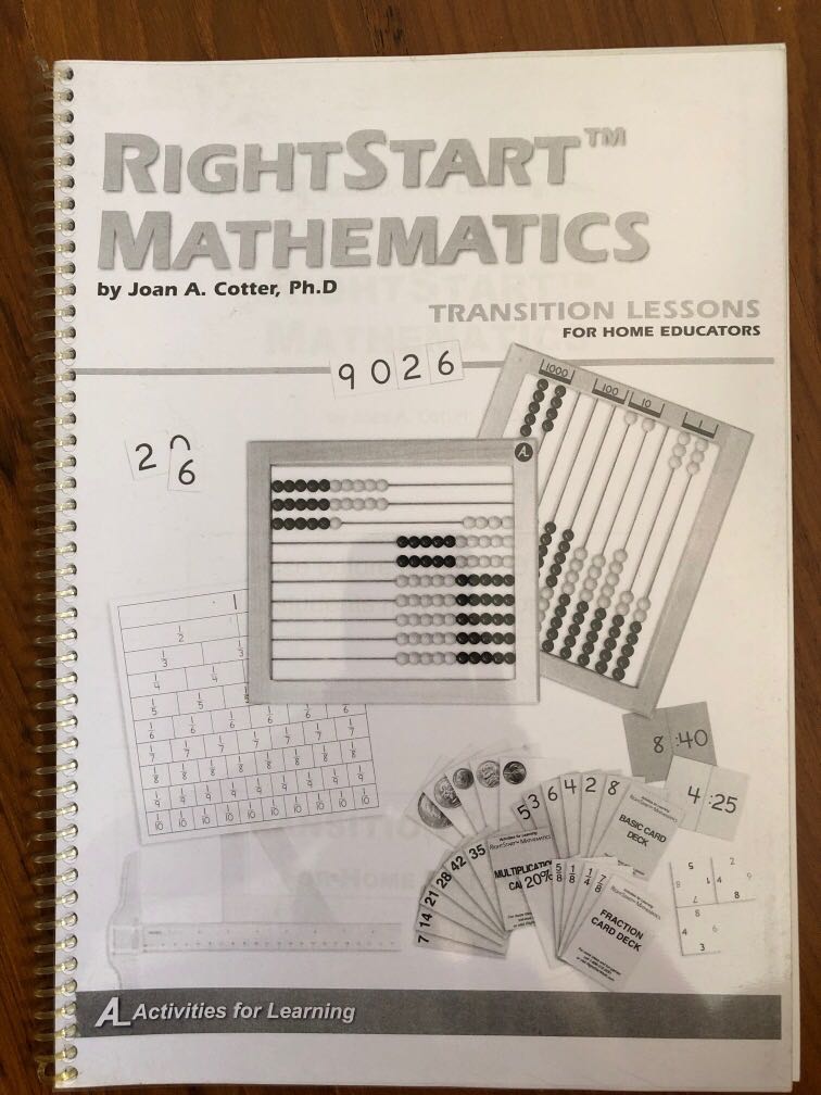 Rightstart Mathematics Transition Lessons and Worksheets, Hobbies ...
