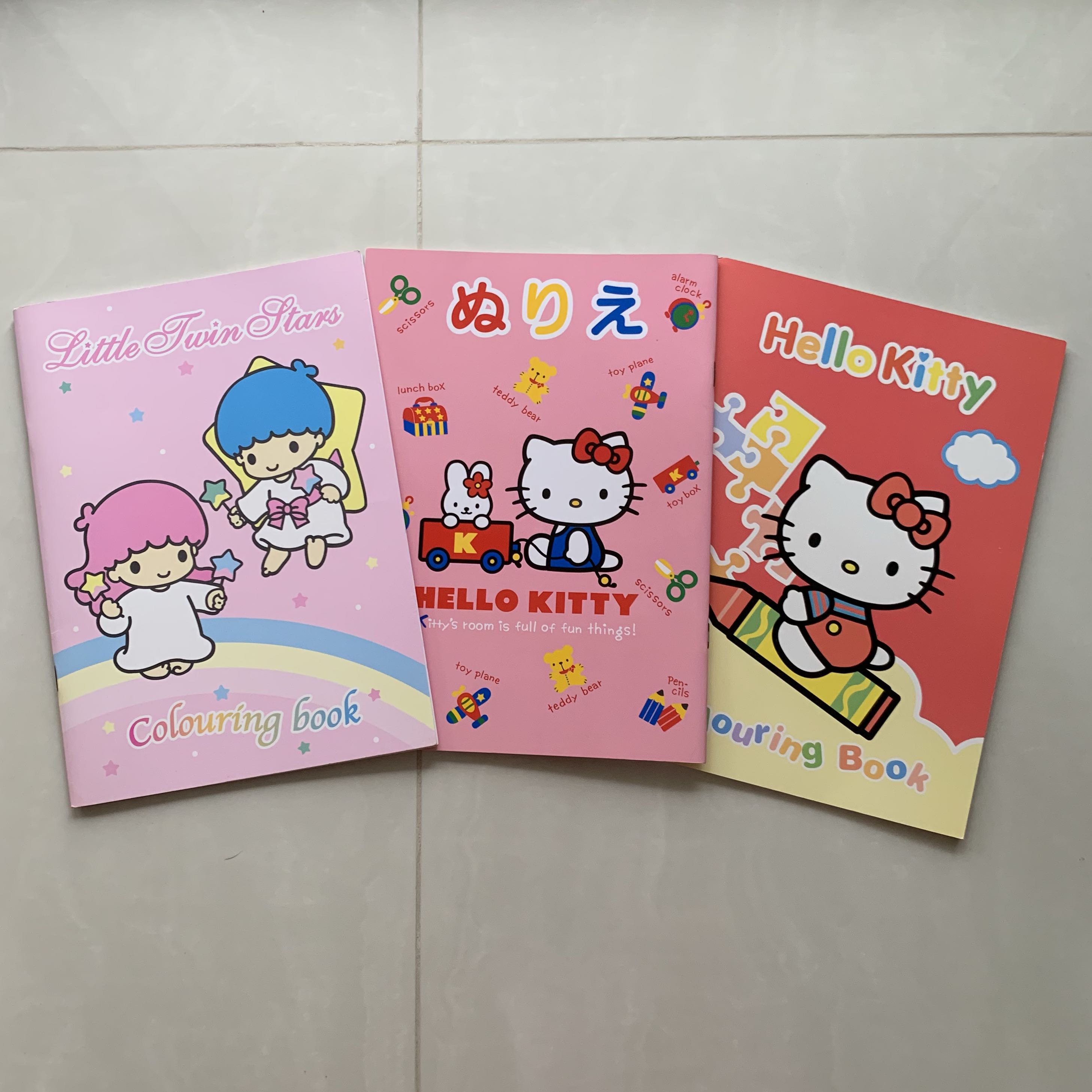 Sanrio colouring book, Hobbies & Toys, Books & Magazines, Assessment ...
