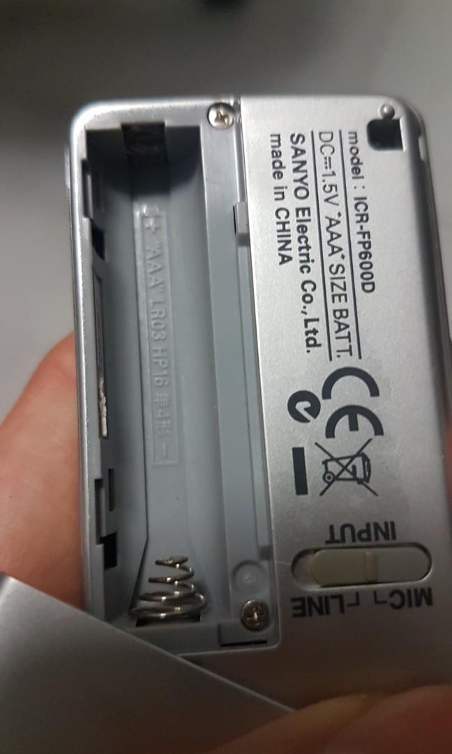 Sanyo MP3 player and recorder/microphone, Audio, Portable Music Players ...