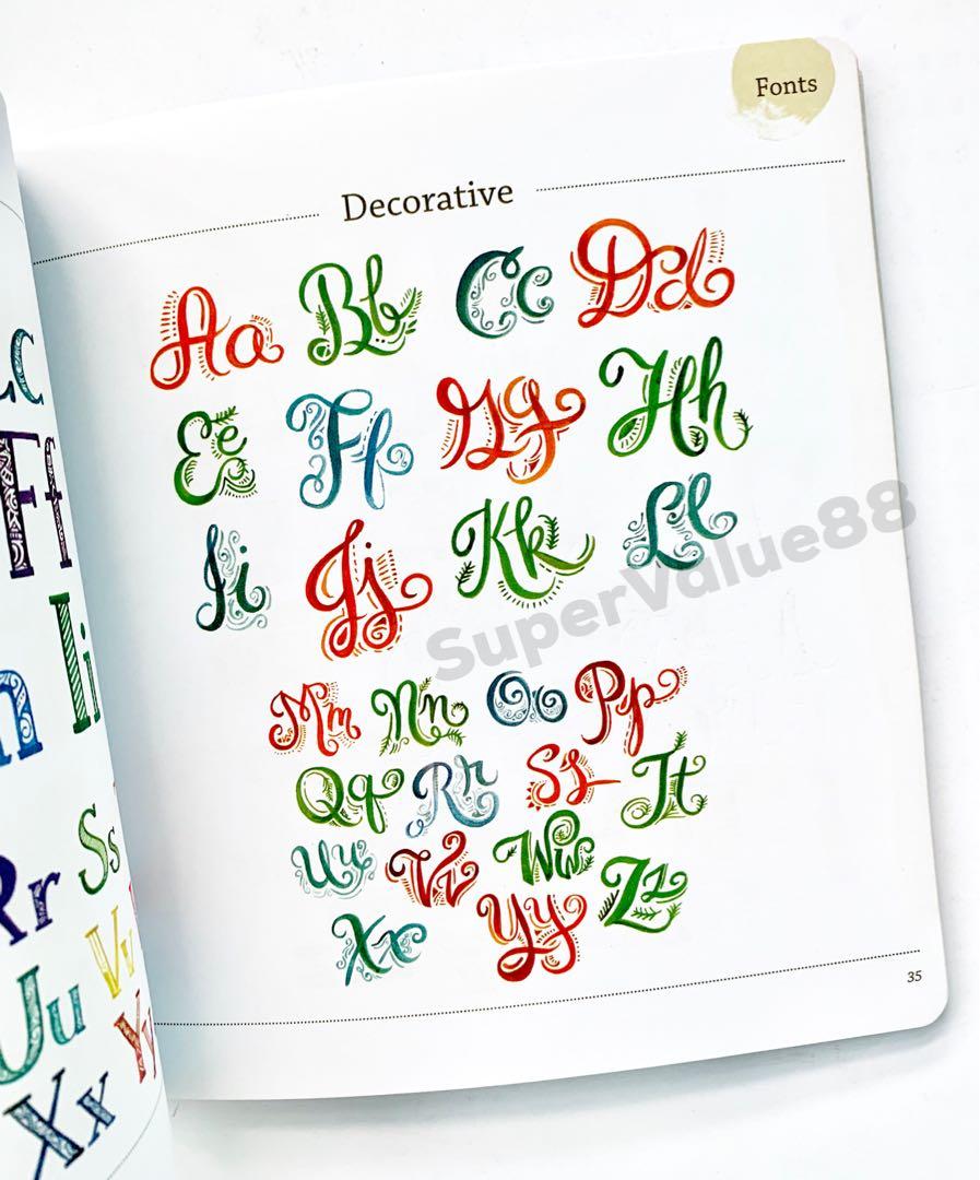 The Abc’s of Hand Lettering by Abbey Sy (Art & Calligraphy), Hobbies ...
