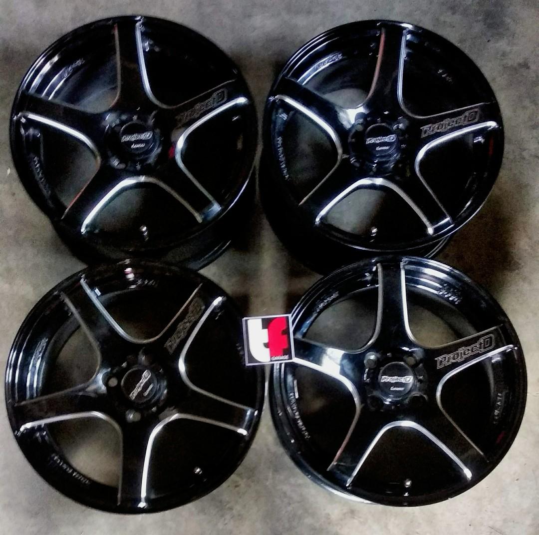 Used Set of Orig Lenso D1CS Project-D Wheels, Car Parts & Accessories ...