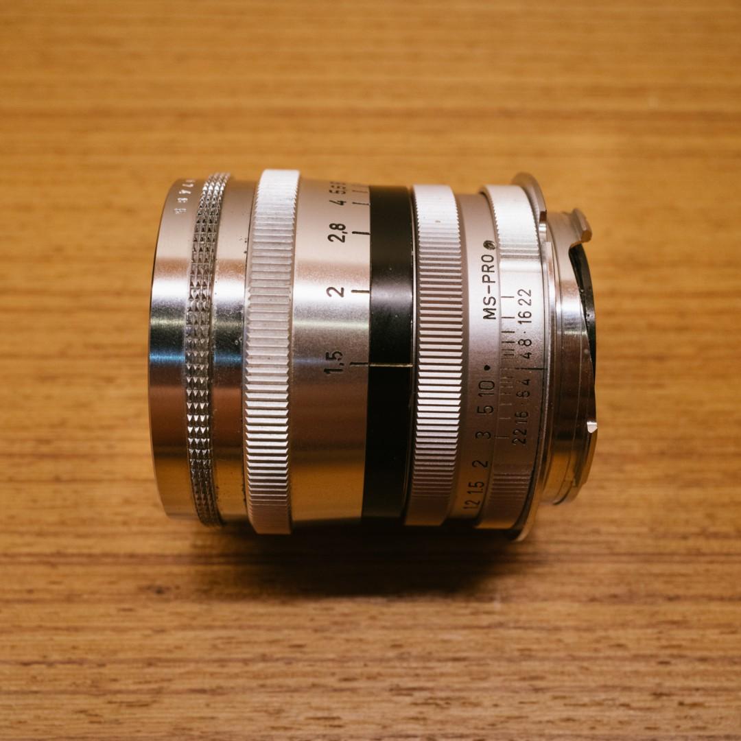 Voigtlander 50mm f1.5 Nokton prominent mount with adapter and camera ...